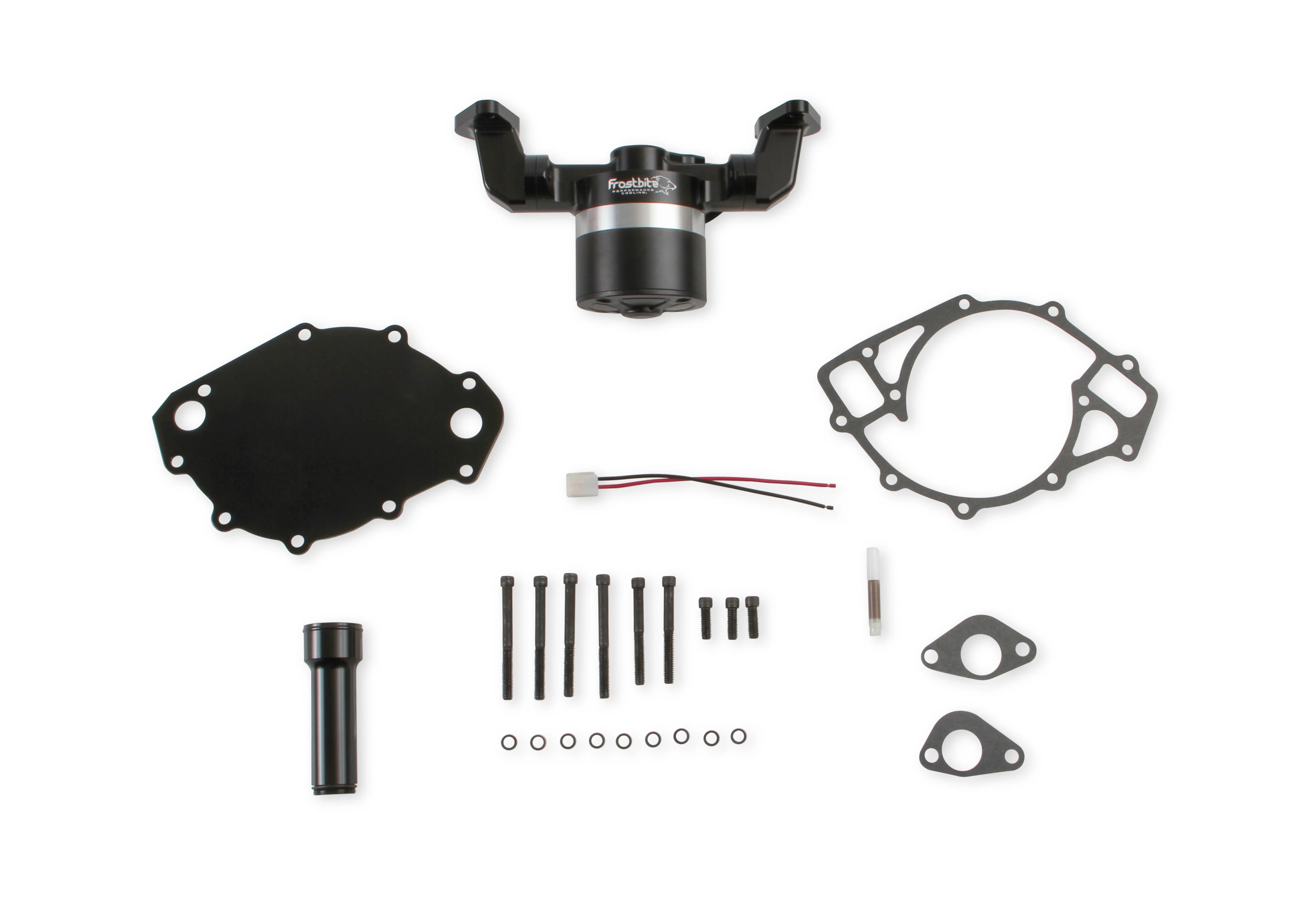 Frostbite Aluminum Electric Water Pump Ford 429 460 BB 35 GPM Black 22 ...